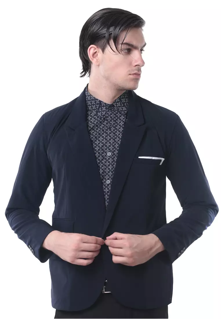 Jual Crows Denim Crows Denim - Jas Pria Exclusive Suit Blue Navy ...