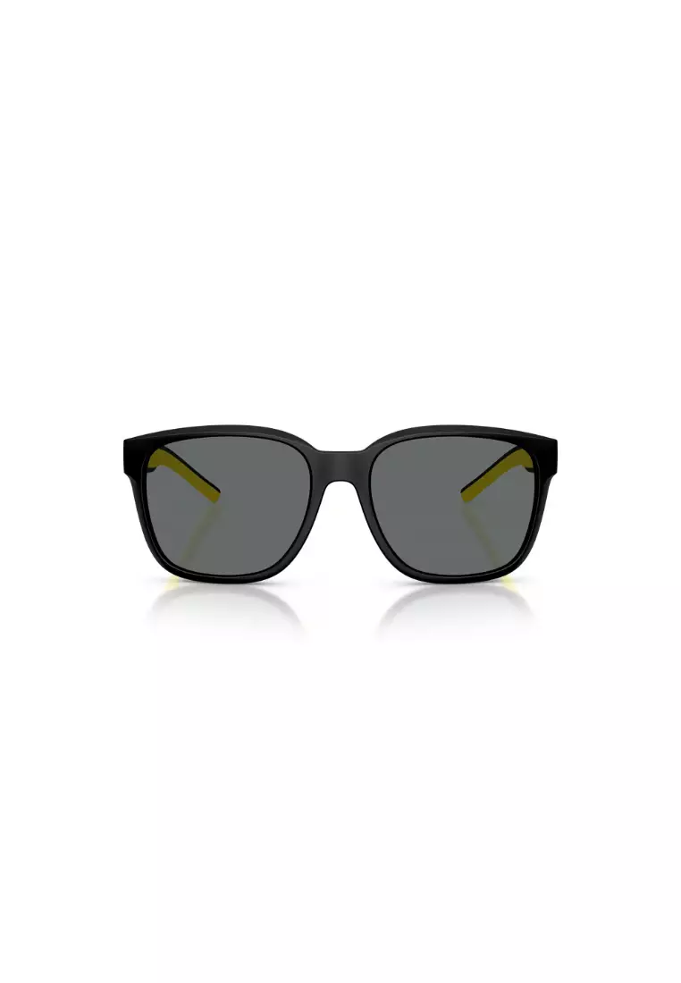 Buy Scuderia Ferrari Unisex's Square Frame Black Injected Sunglasses ...