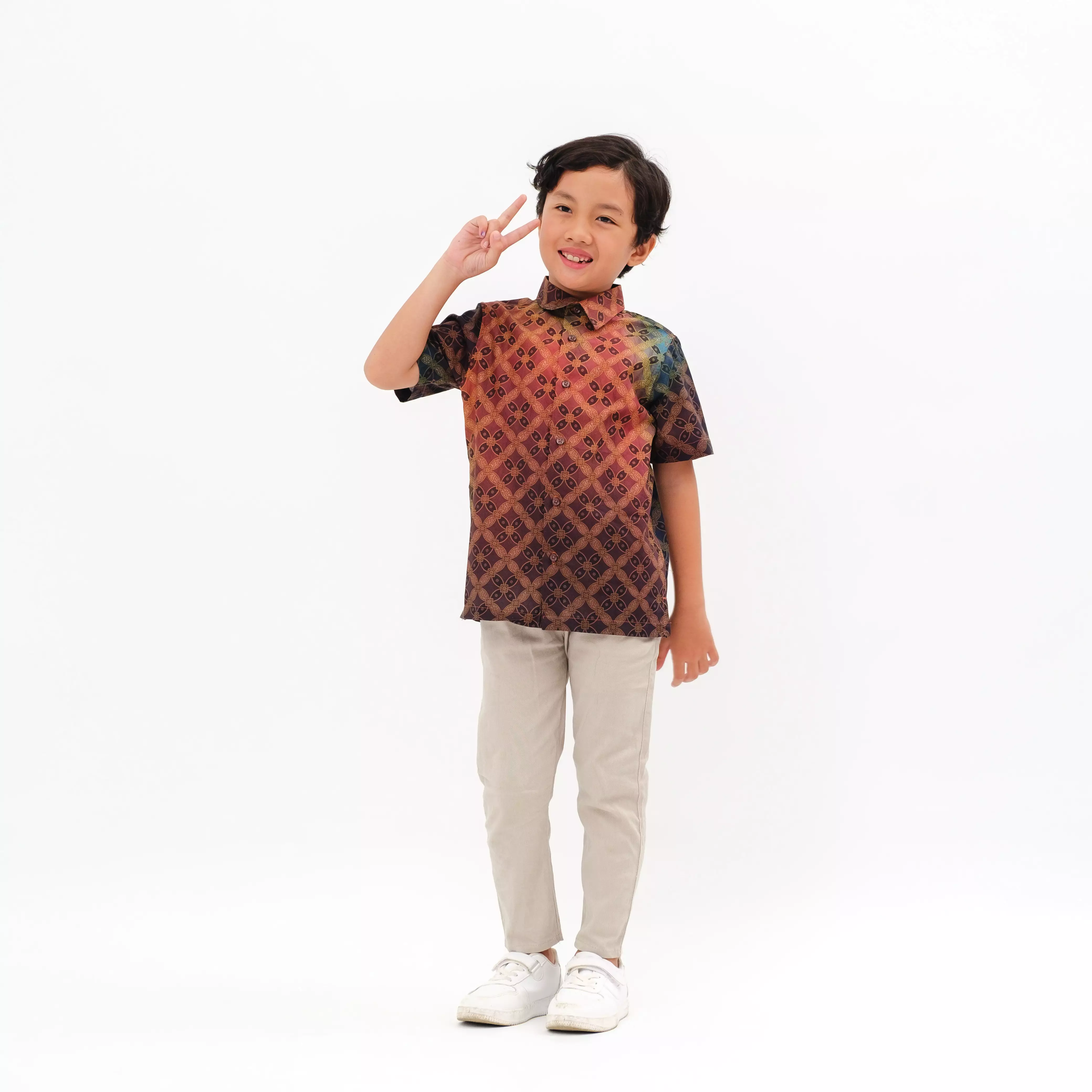 Jual Jayashree Batik Batik Kids Kistna Olive Kemeja Batik Anak Lengan ...