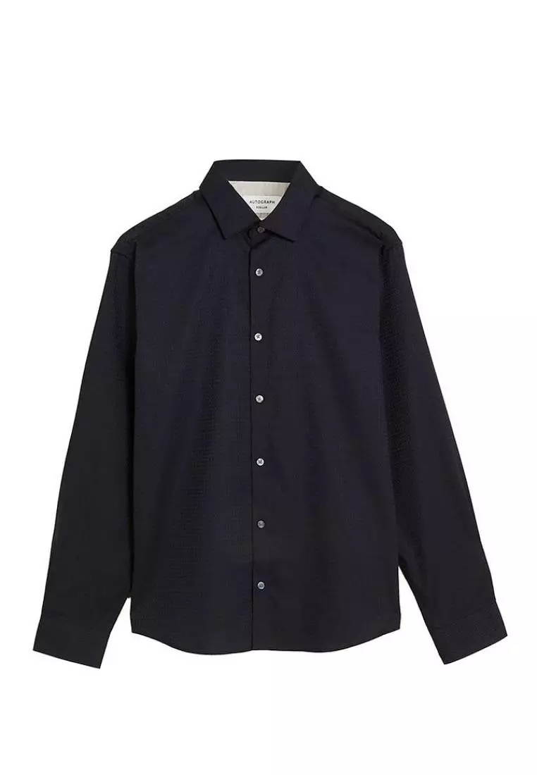 Buy MARKS SPENCER M S Regular Fit Easy Iron Pure Cotton Shirt 2023