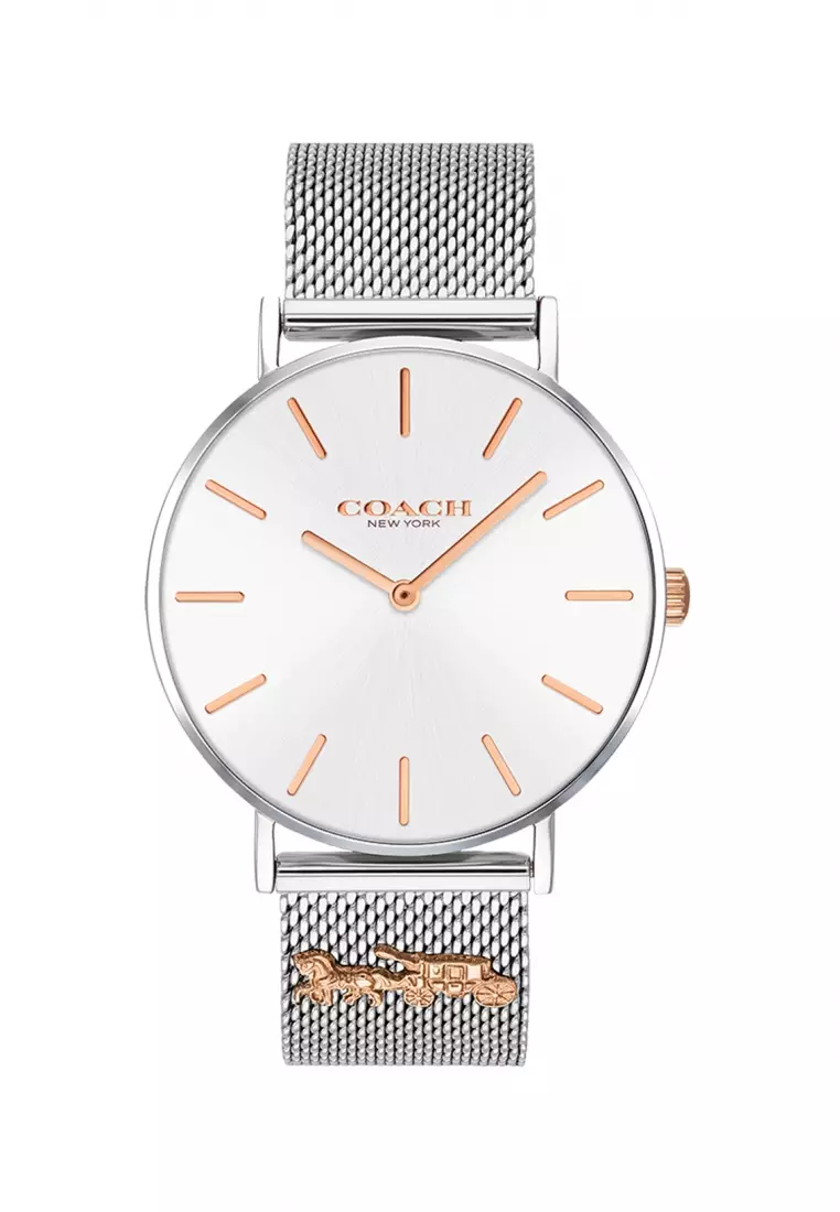 Buy Coach Perry Silver Analog Watch 2025 Online | ZALORA Philippines