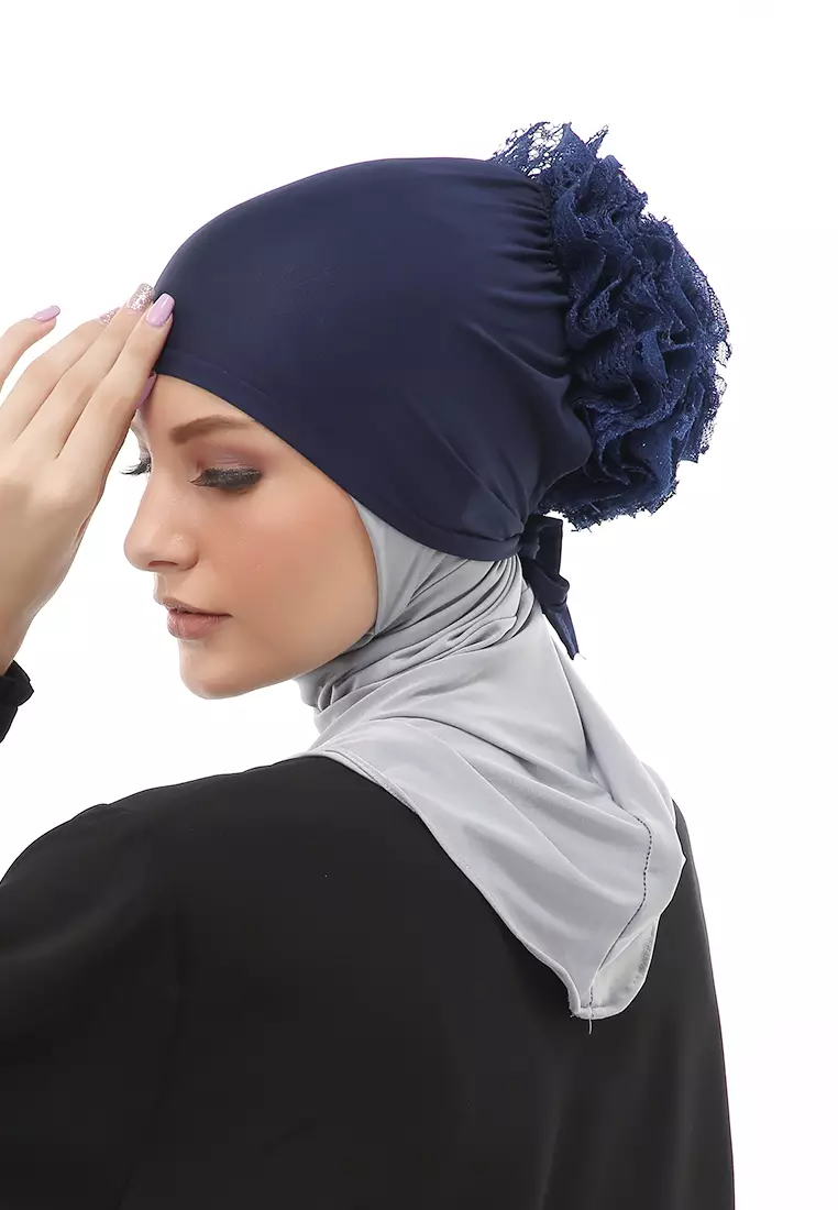 Jual Evernoon Irna Inner Ciput Muslimah Wanita Motif Polos Relaxed Fit - Navy Original 2024 ...