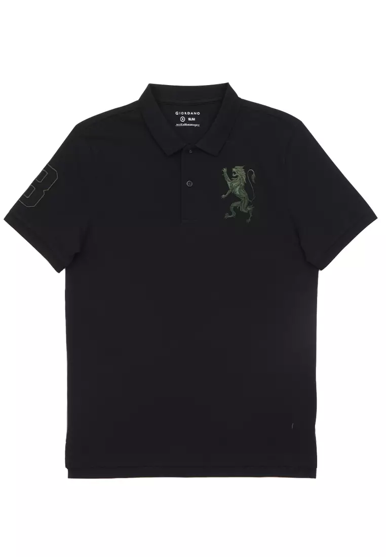 Buy Giordano Men's 3D Lion Polo 2025 Online | ZALORA Philippines