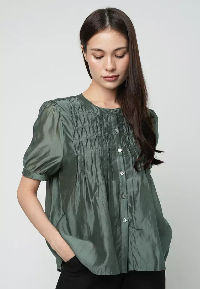 Buy Apple & Eve Bryce Blouse with Smocked Yoke Details 2026 Online ...