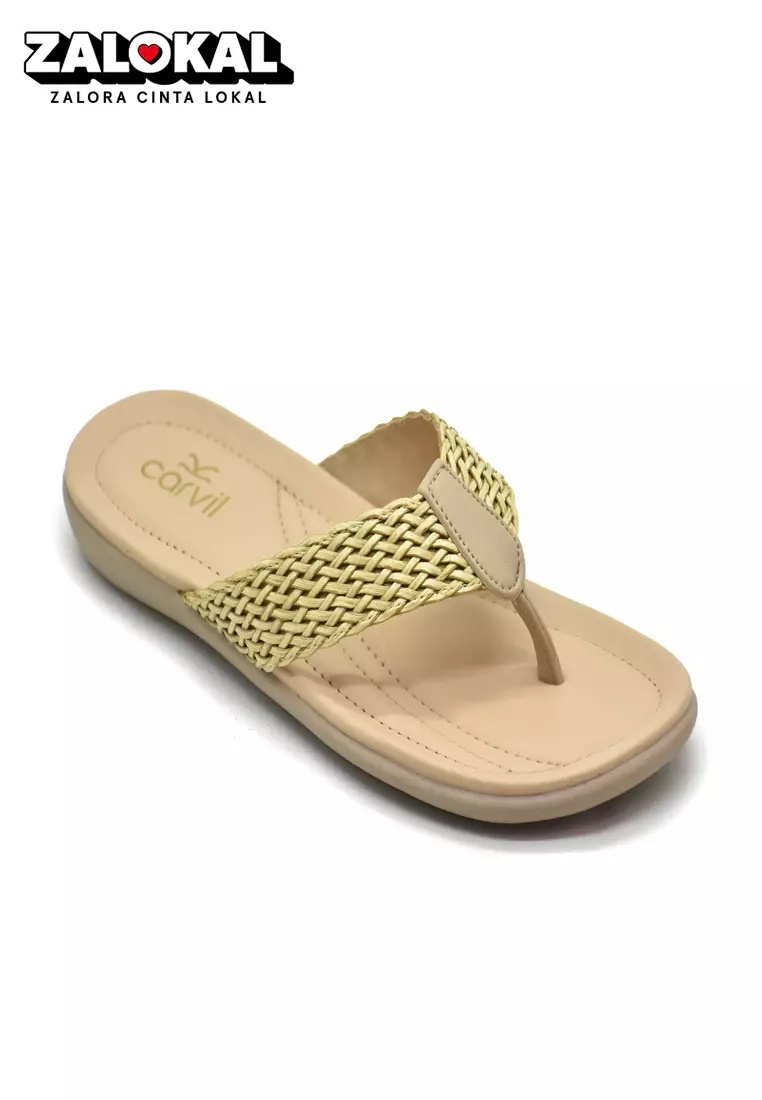 Jual Carvil Carvil Sandal Wanita AZURA-01 L BEIGE Original 2025 ...