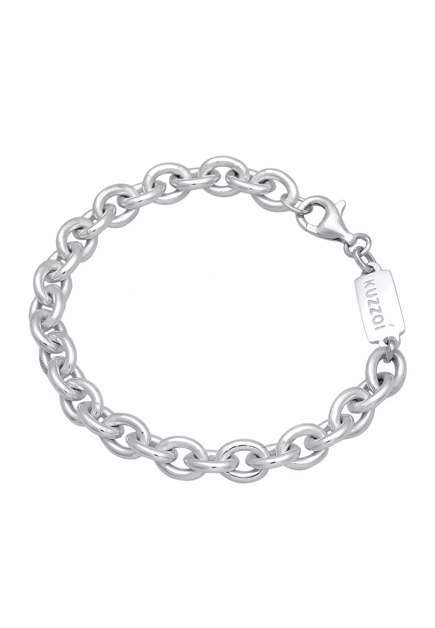 Buy Kuzzoi Men's Silver Chunky Cable Chain Bracelet 2026 Online | ZALORA