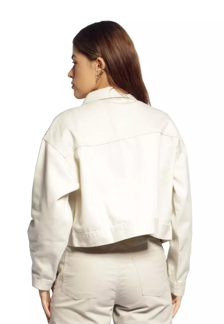 Buy London Rag Beige Cropped Denim Jacket 2025 Online | ZALORA Philippines