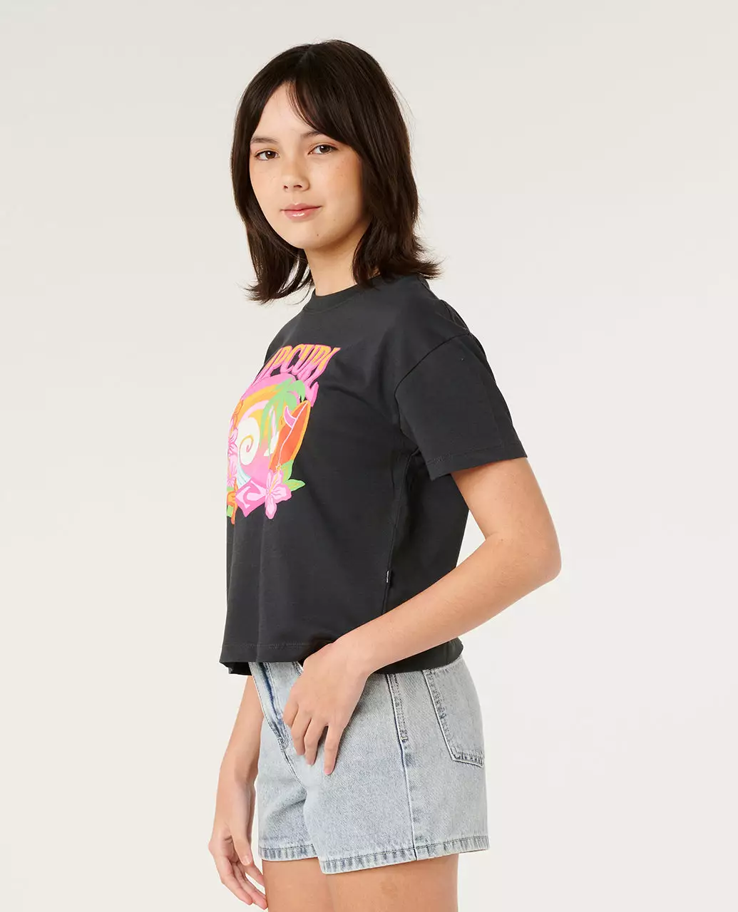 Jual Rip Curl Rip Curl Kids Tropical Dawn Crop Tee - Girl - Washed ...