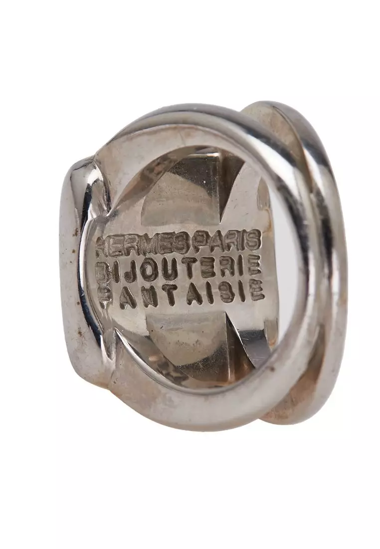 Buy Hermès Pre-Loved Hermès Silver Plated Bijouterie Fantaisie Corozo ...
