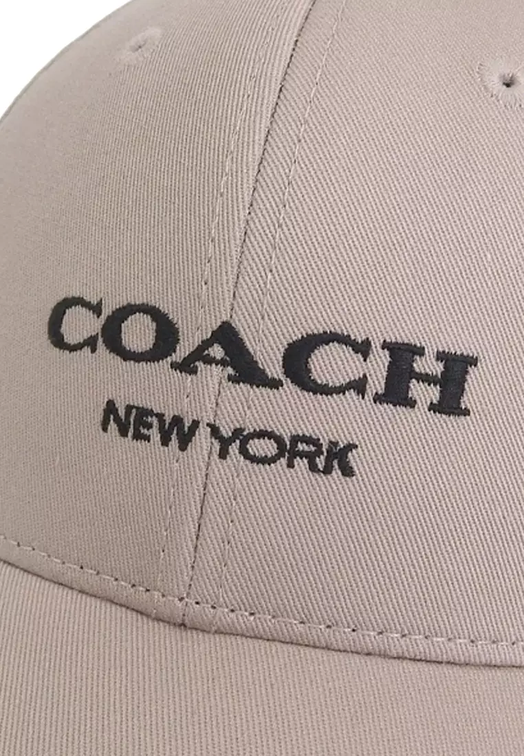 COACH Embroidered Baseball Hat in Grey Birch CAA64 (M/L) 2025 | Buy ...