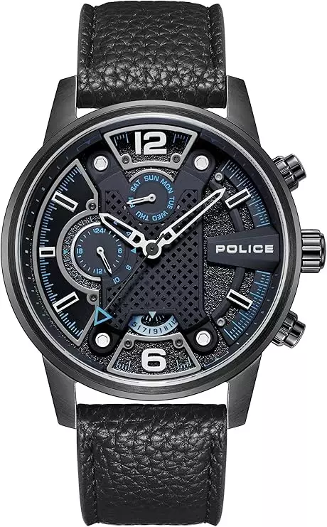 Jual POLICE Jam Tangan Pria POLICE PEWJF2203306 Black Original Original ...