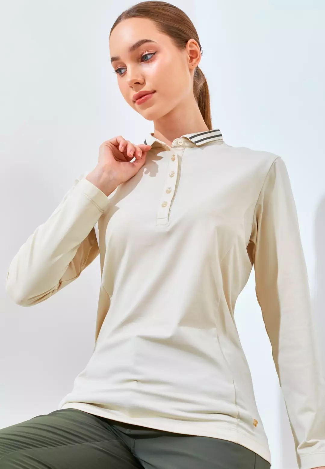 Jual Jack Nicklaus Jack Nicklaus Ferine Ladies Premium Solid Polo Ice ...