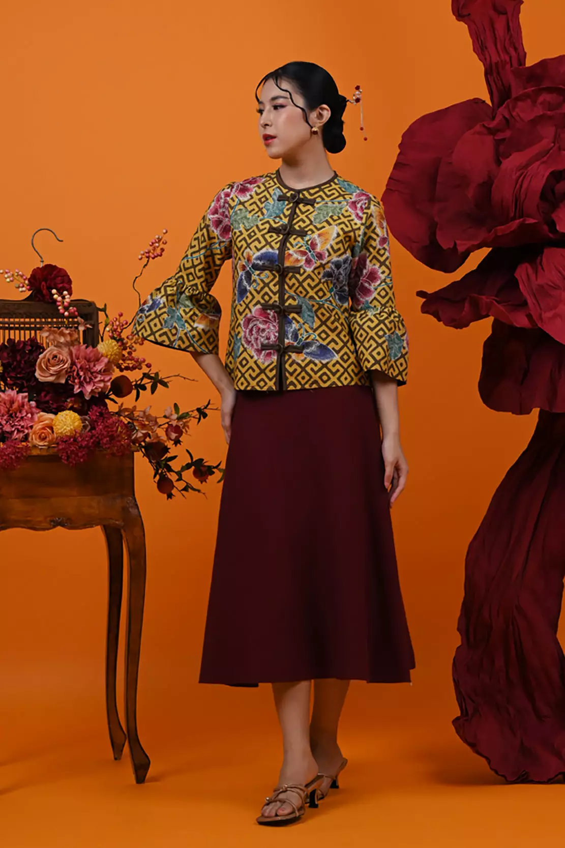 Jual Nona Rara Batik NONA RARA - Lavi Encim CNY T3659, Blouse Batik ...