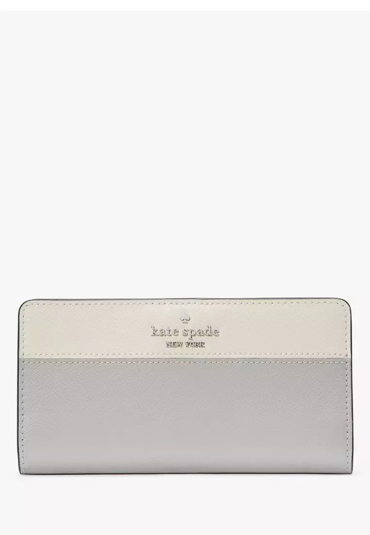 Buy Kate Spade Madison Colorblock Large Slim Bifold Online | ZALORA ...