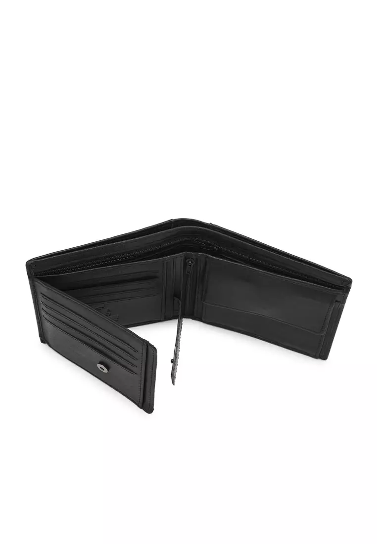 Buy Swiss Polo Men's Genuine Leather RFID Blocking Wallet - Black ...