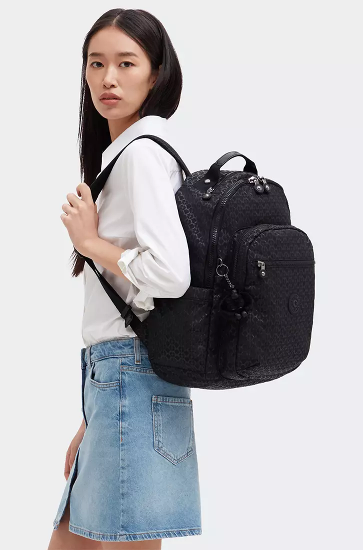Kipling Kipling SEOUL Signature Emb Backpack 2024 | Buy Kipling Online ...