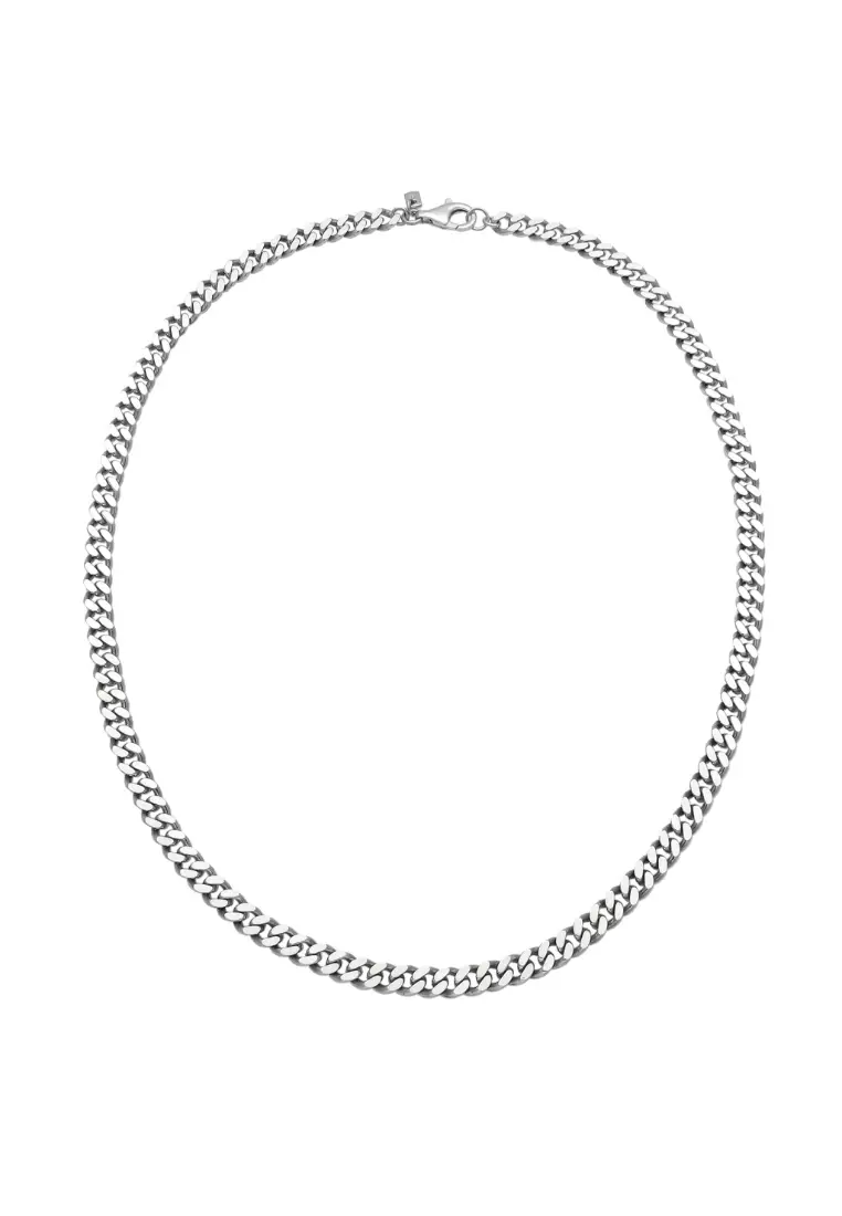 Buy Kuzzoi Men's Silver Heavy Curb Chain Necklace 2026 Online | ZALORA