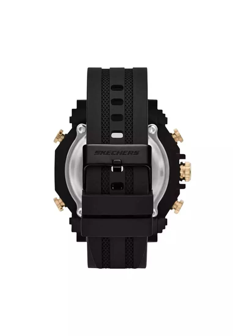 Buy Skechers Ridgeland Black Polyurethane Strap Analog-Digital Watch ...