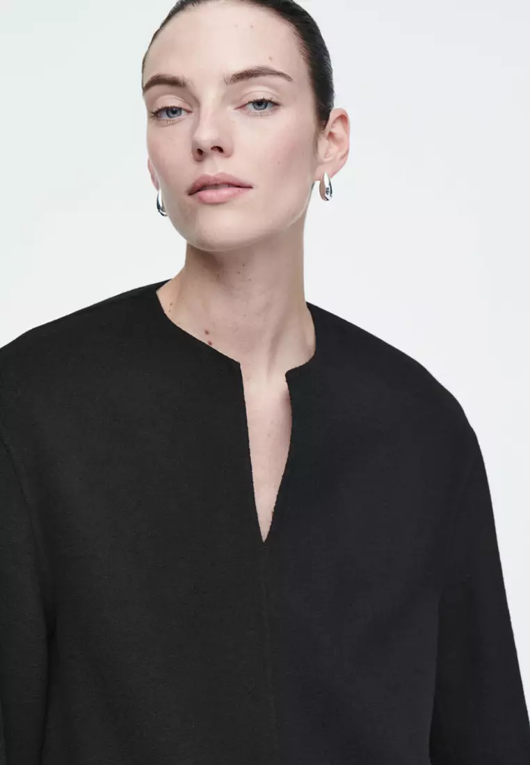 Buy COS Double-Faced Wool Blouse 2026 Online | ZALORA