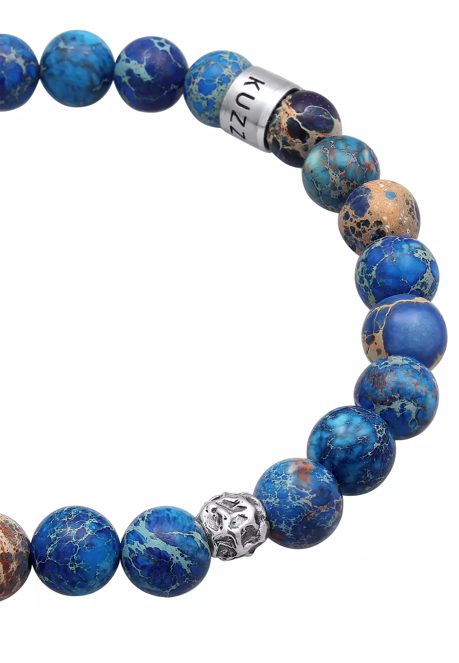 Kuzzoi Bracelet Mens Beads Trend Agate Blue 2024 | Buy Kuzzoi Online ...