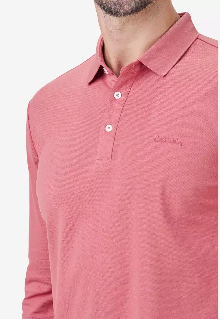 Buy Valentino Rudy Valentino Rudy Italy Men Basic Long Sleeve Polo ...