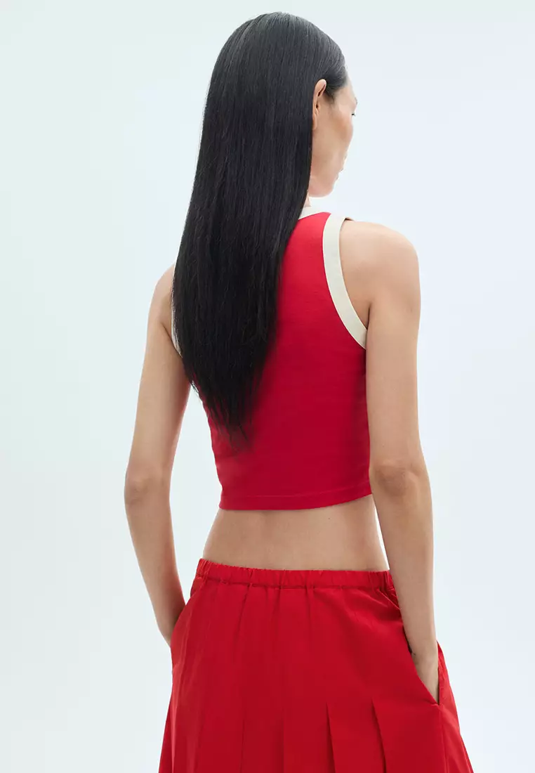 Jual Mango Contrast Trim Top Original 2025 | ZALORA Indonesia