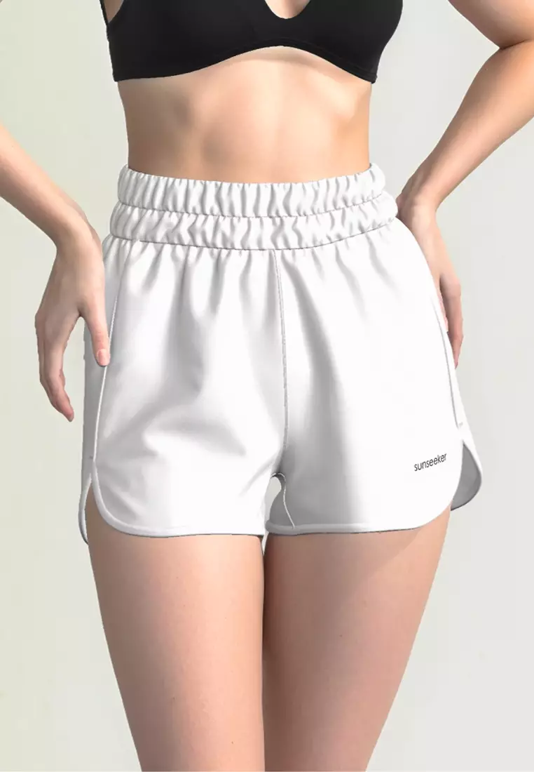 Buy Sunseeker Supplementary White High Waist Water Shorts 2025 Online ...