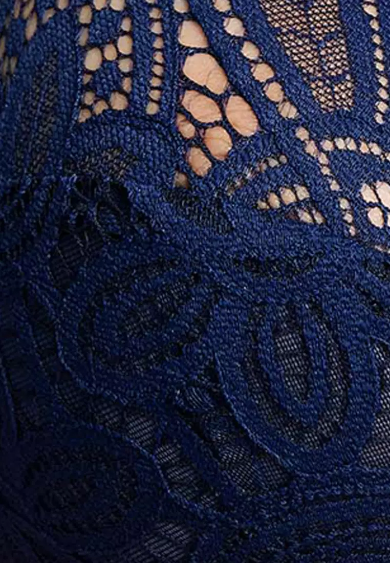 Buy Sans Complexe Attirance Wired Half Cup Lace Bra 2025 Online | ZALORA