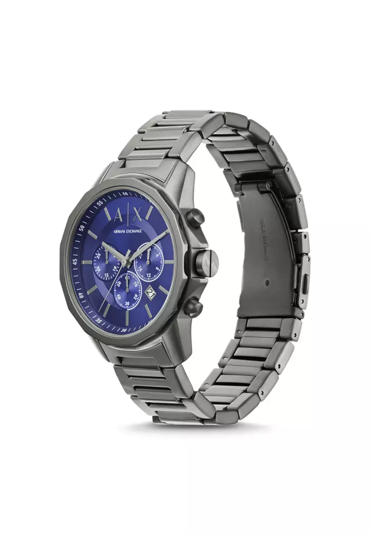 網上選購 Armani Exchange Armani Exchange Chronograph Gunmetal Stainless ...