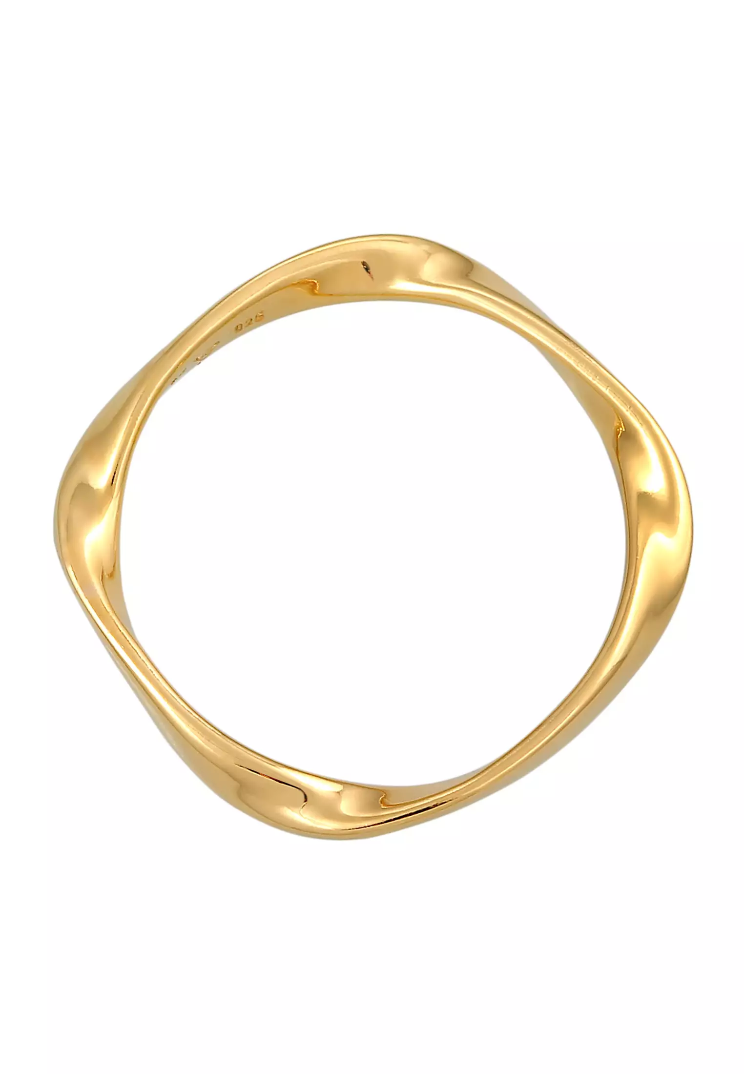 Buy ELLI GERMANY Twisted Band Ring – Gold-Plated Silver 2026 Online ...