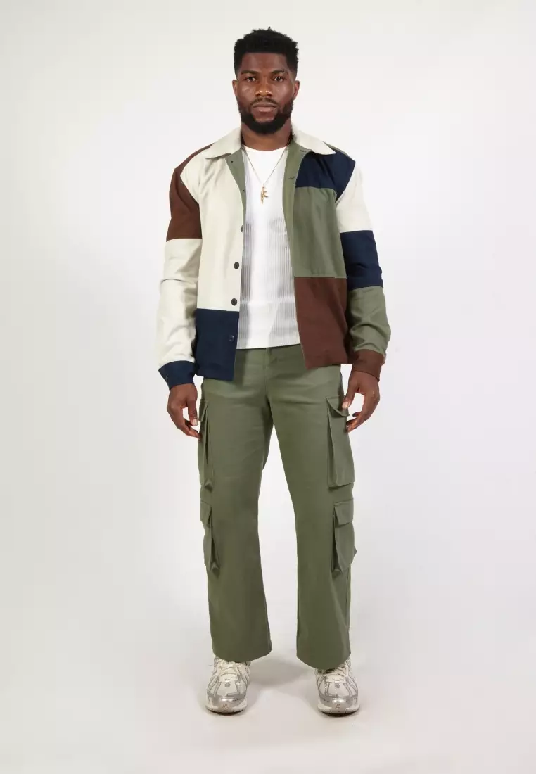 Jual Ocwa Studio OCWA RAE OVERSIZED PATCHES MULTI BROWN ARMY NAVY KHAKI JACKET Original 2025 ...