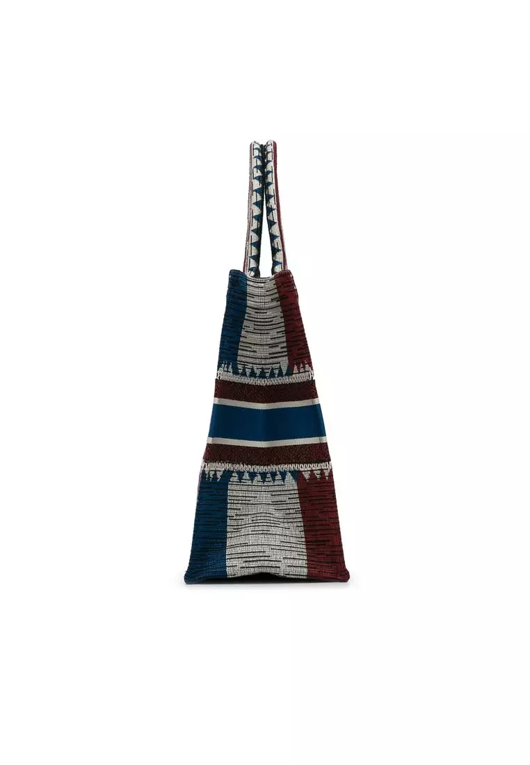Buy Dior Pre-Loved Dior Large French Flag Book Tote 2025 Online ...