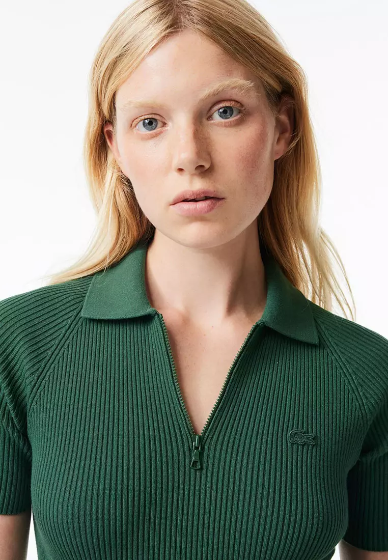 Buy Lacoste Women’s Lacoste Knit Polo Dress Online | ZALORA Malaysia