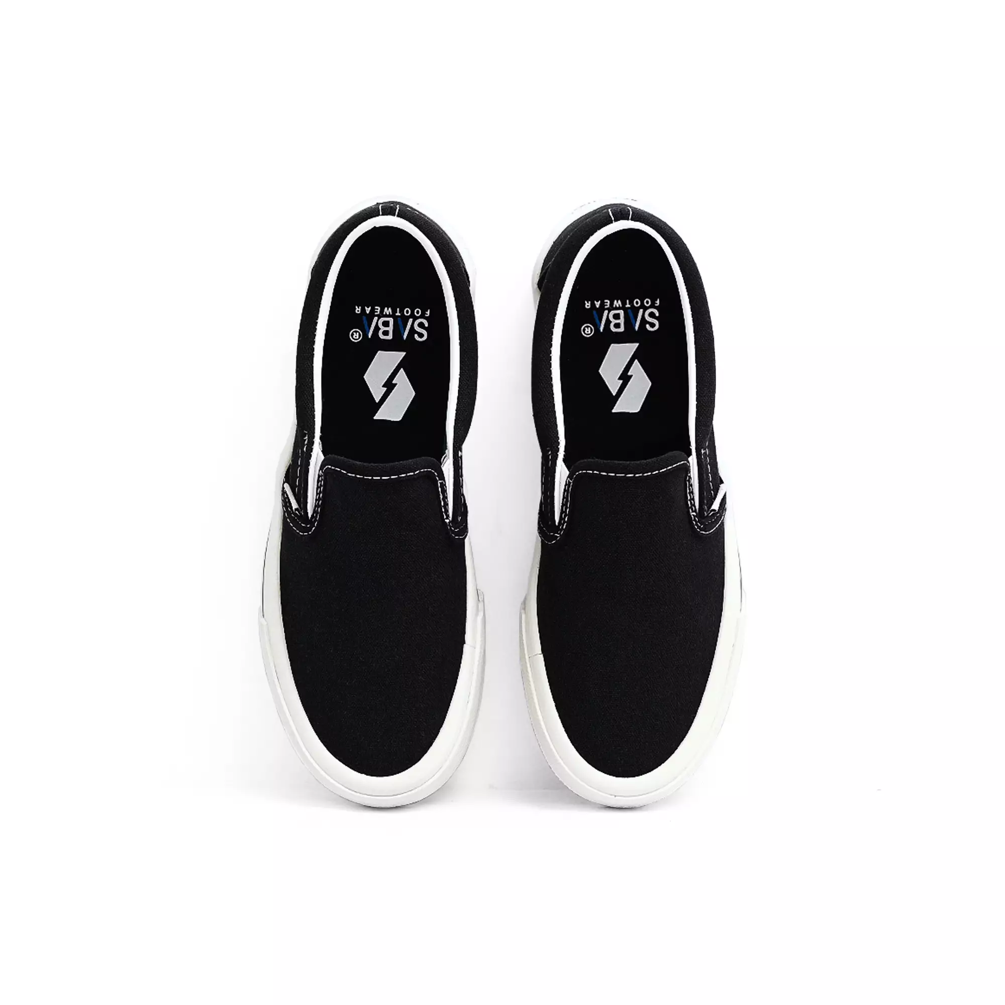 Jual SABA SABA Slip On Black White LX - Sepatu Sneakers Casual Pria ...