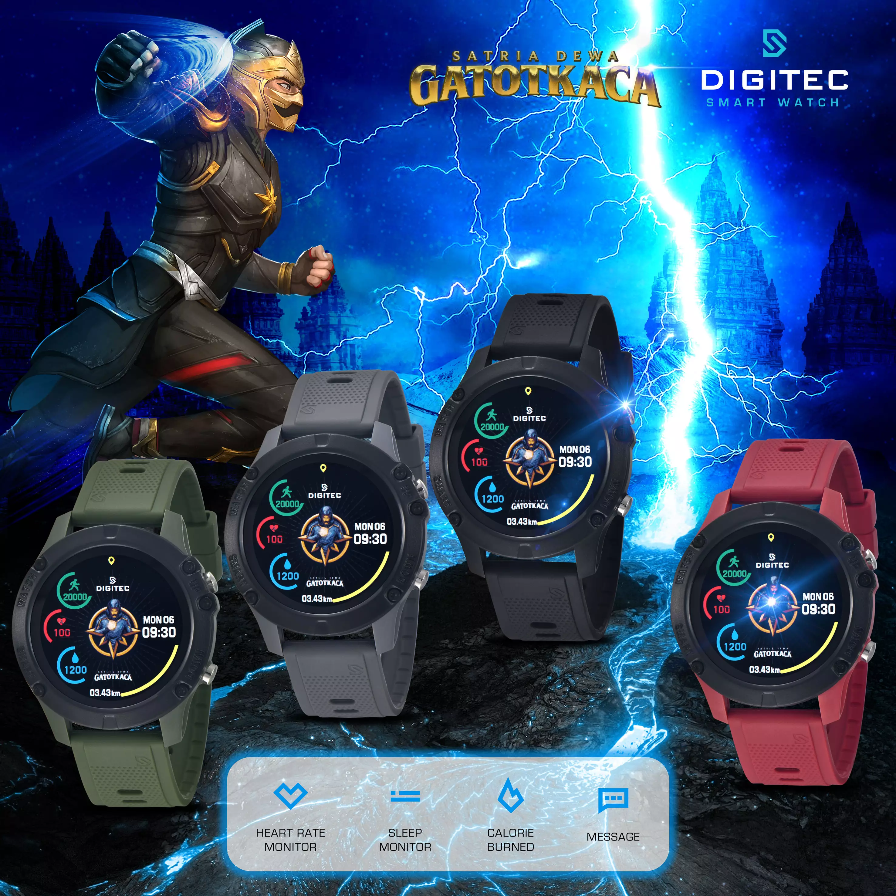 Jual Digitec Smart Watch DIGITEC SMART WATCH GATOTKACA Original 2025 ...