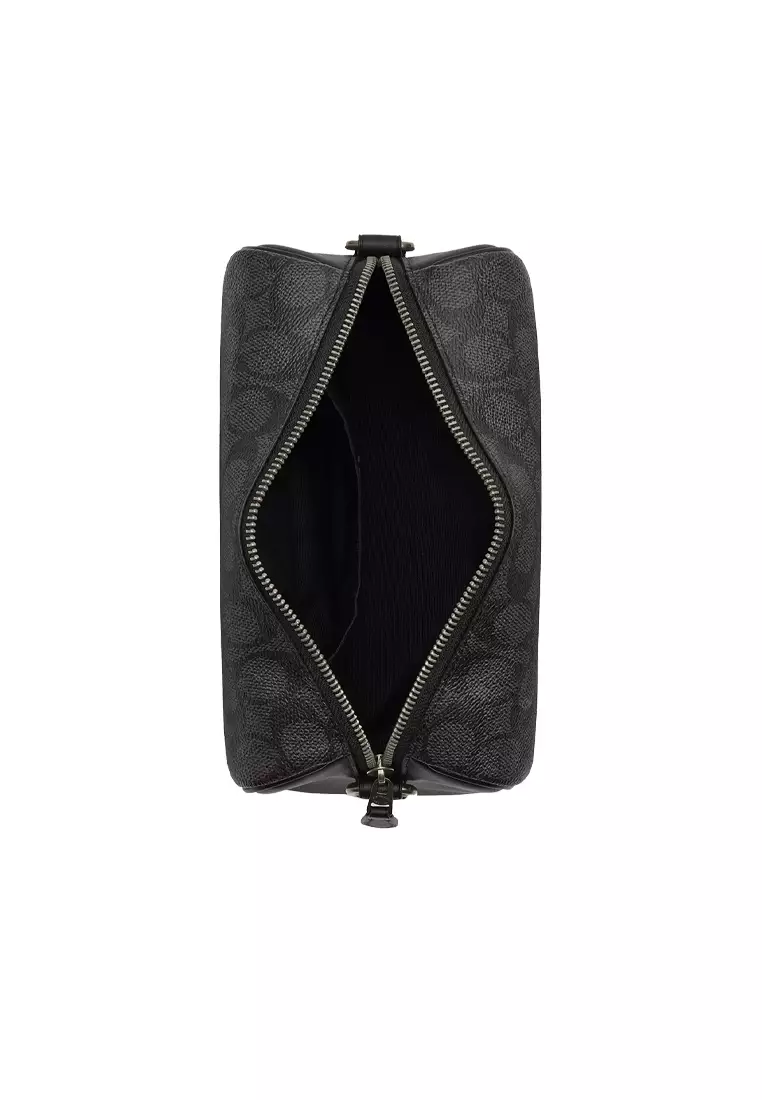 Buy COACH Axel Crossbody In Signature Canvas Charcoal Print Varies ...