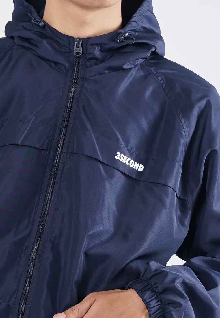 Jual 3SECOND 3Second Men's Windbreaker Jacket Regular Fit Taslan Vanko ...