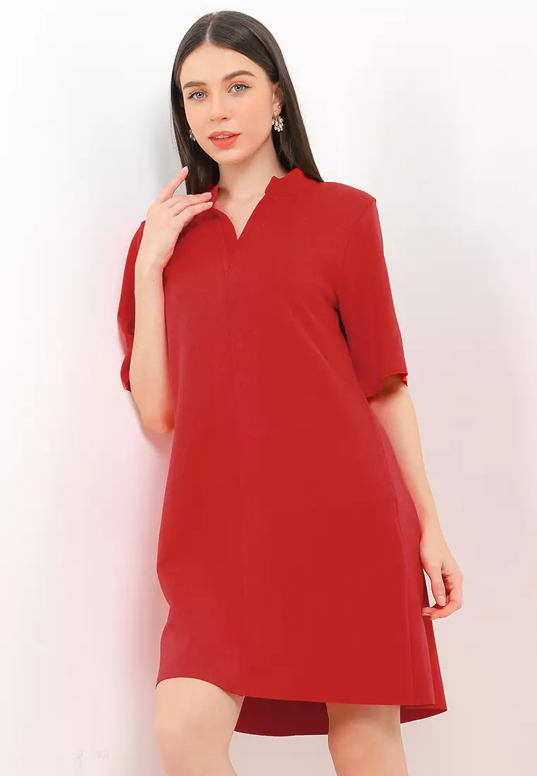Jual ELLE Unfinished Dress Original 2026 | ZALORA Indonesia