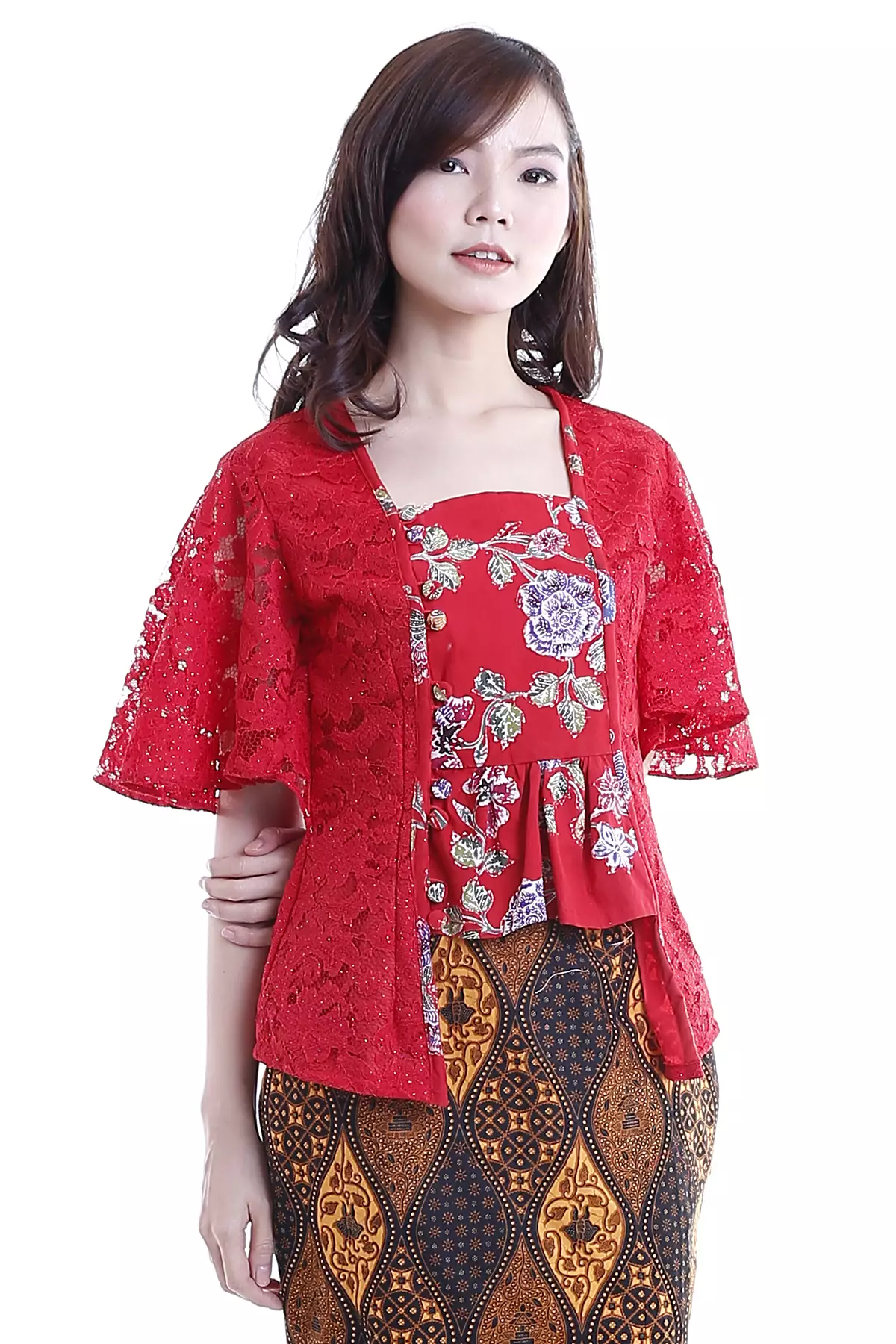 Jual DhieVine Batik Soraya Encim Merah Kebaya Original 2025 | ZALORA ...