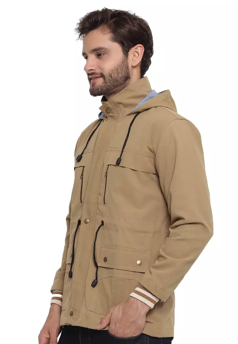 Jual JAVA SEVEN JAVA SEVEN JAKET PRIA [SHD 002] - Coklat Original 2025 | ZALORA Indonesia