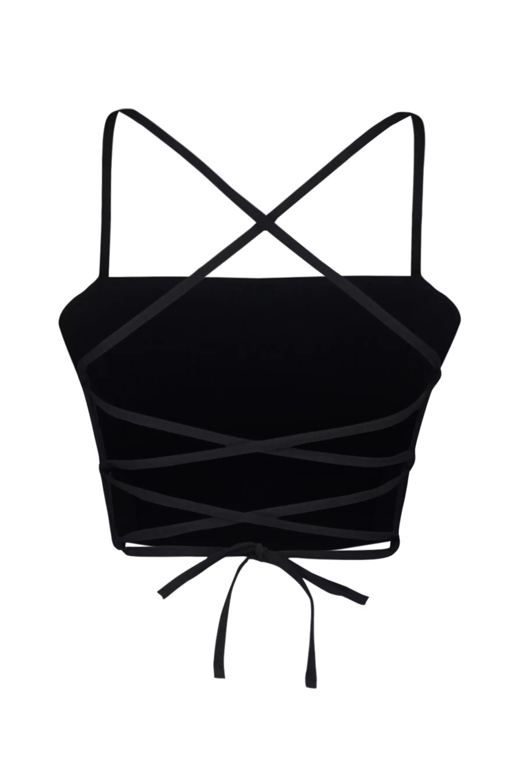 Buy Trendyol Cross Back Sleeveless Crop Top 2024 Online Zalora Philippines