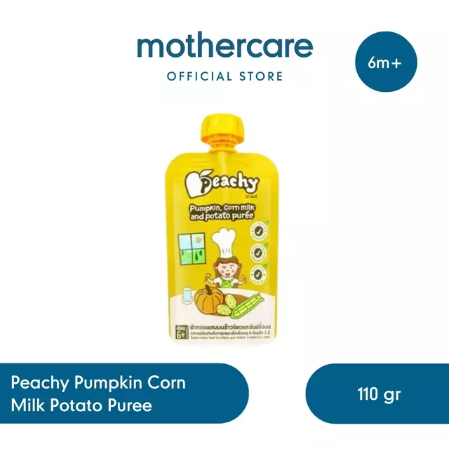 Jual Peachy Peachy Pumpkin Corn Milk Potato Puree Original 2024 ...