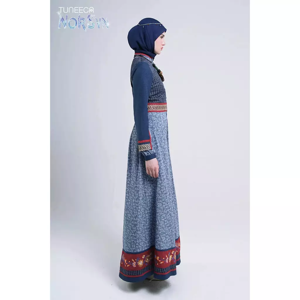 Jual Tuneeca TUNEECA Gamis Nanna Eriksson - T-0425007 | Gamis Biru Navy ...