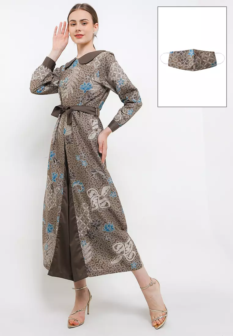 Jual Krisna Batik Amira Gamis Batik Katun Lengan Panjang Original 2025 ...