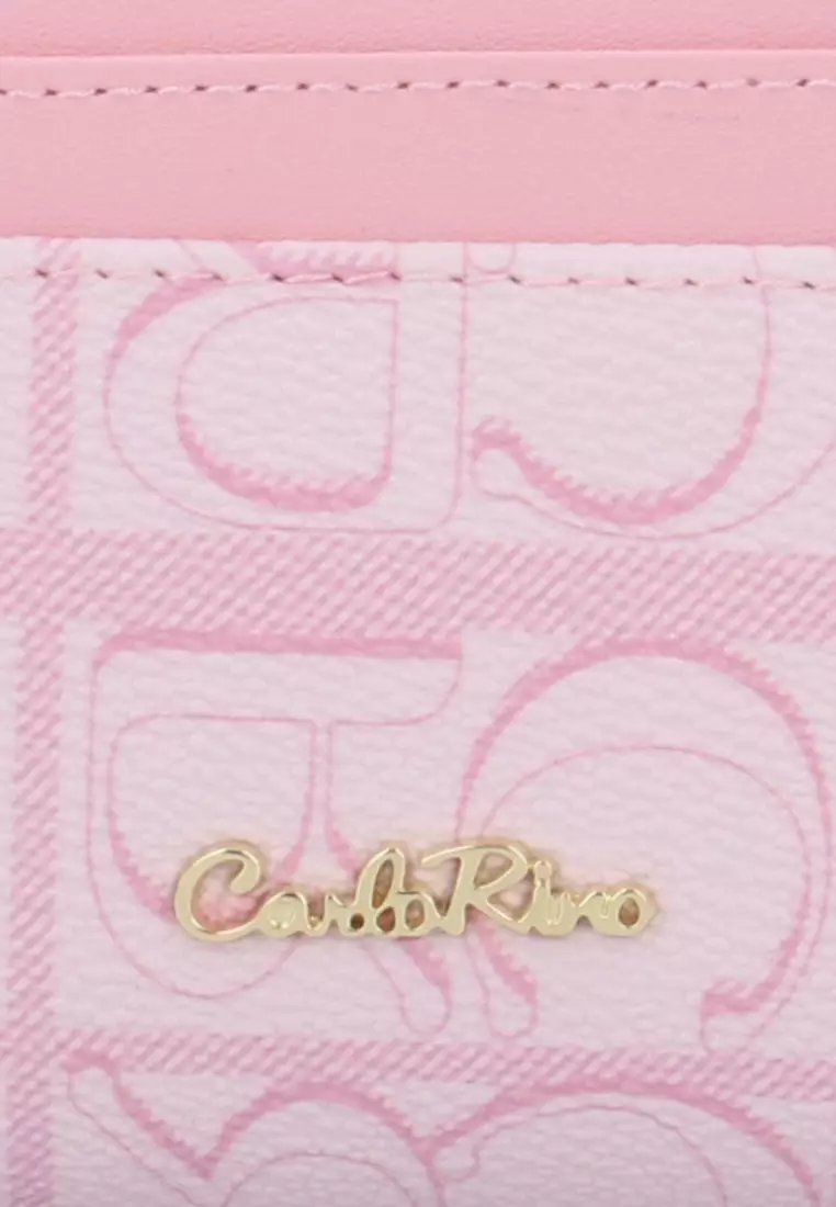 Buy Carlo Rino Carlo GEO Chromatic Short Zip Around Wallet - Pink 2025 ...