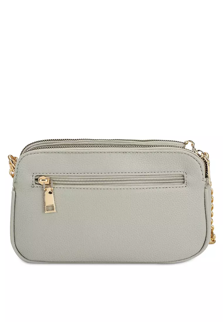 Buy Unisa Quilted Sling Bag With Chain Strap 2025 Online | ZALORA ...