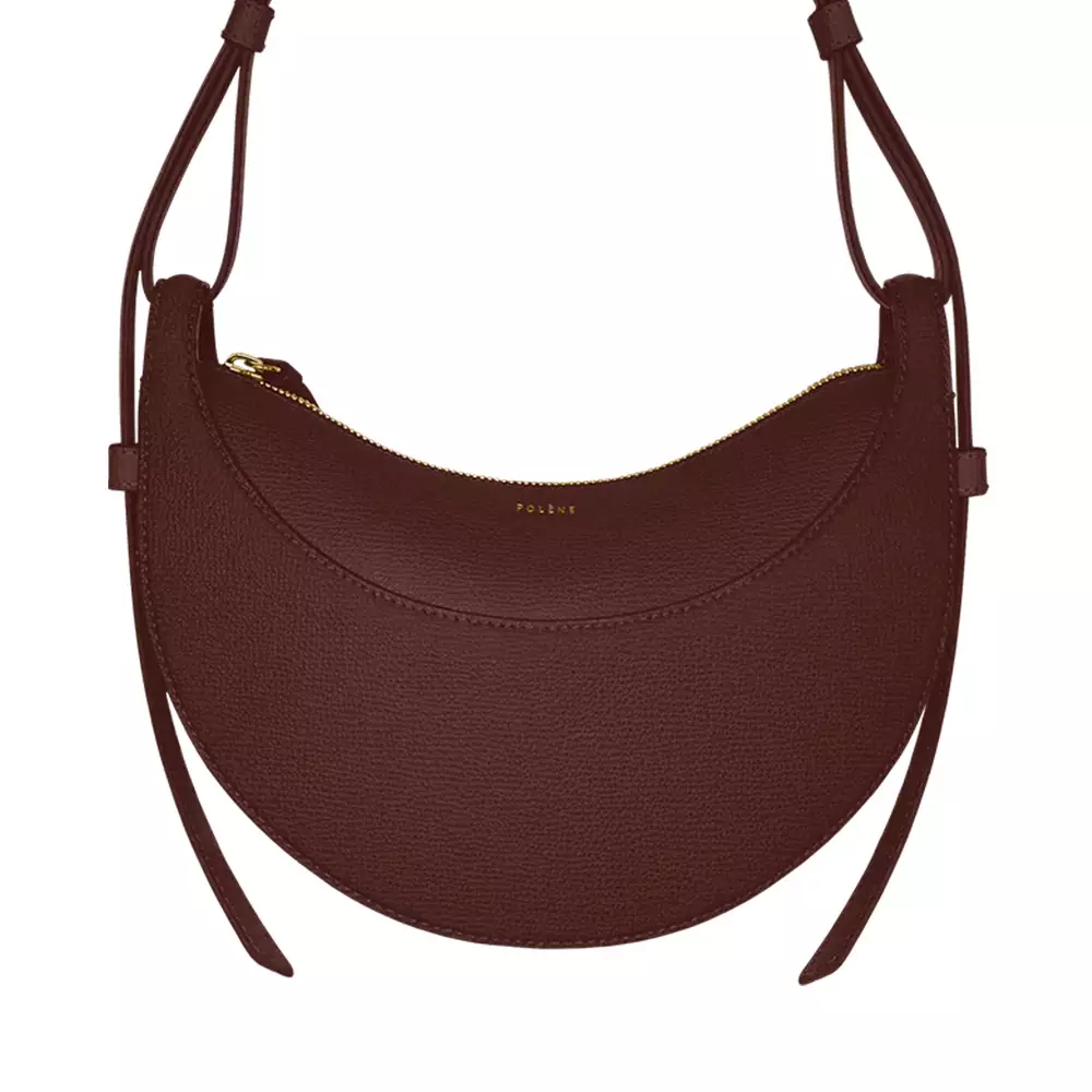 Jual Polene Numero Dix Half Moon Crossbody Bag Grained Santal Ghw Original 2025 | ZALORA Indonesia