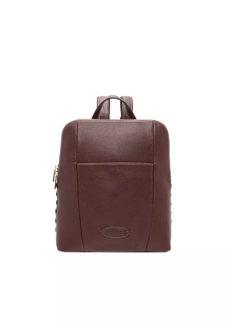 Buy Santa Barbara Polo & Racquet Club Ladies Leather Backpack 092851 ...