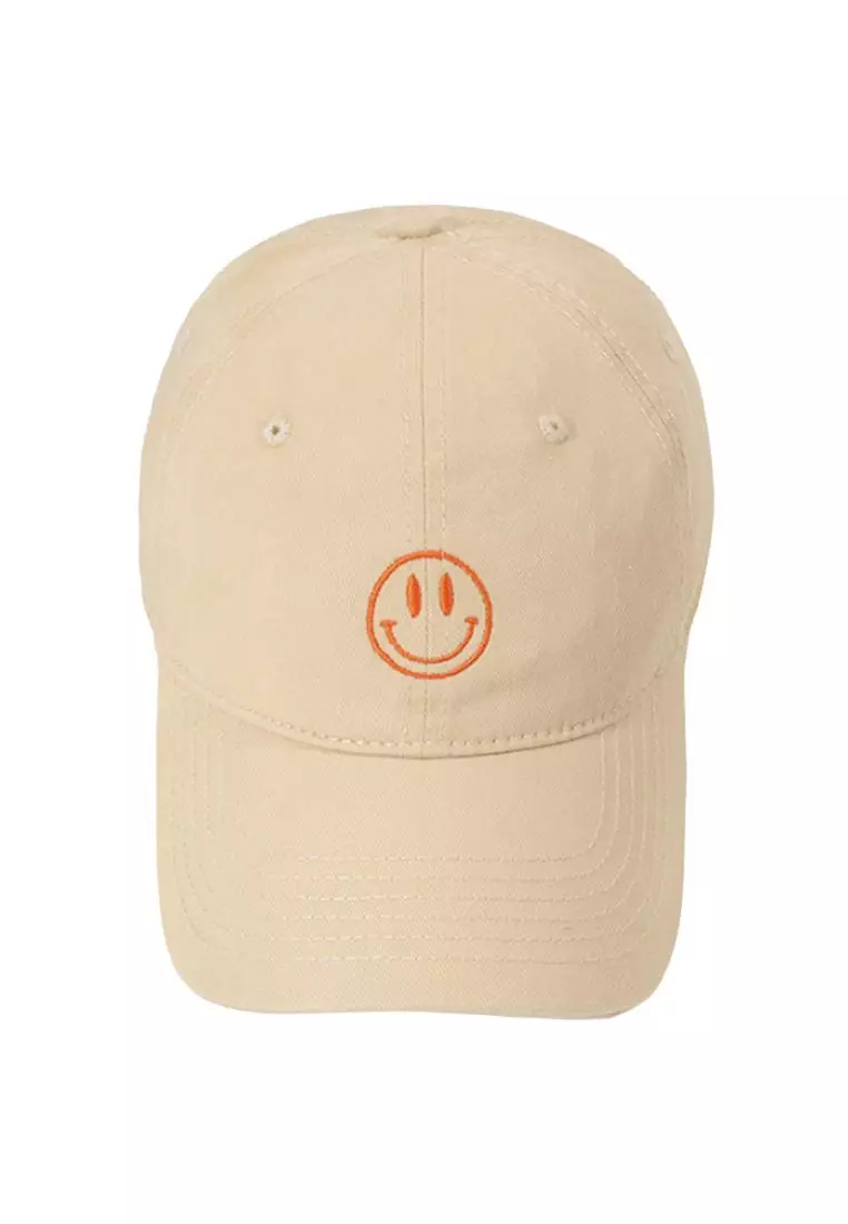 Buy Kings Collection Smiley Face Embroidery Camel Adjustable Baseball ...