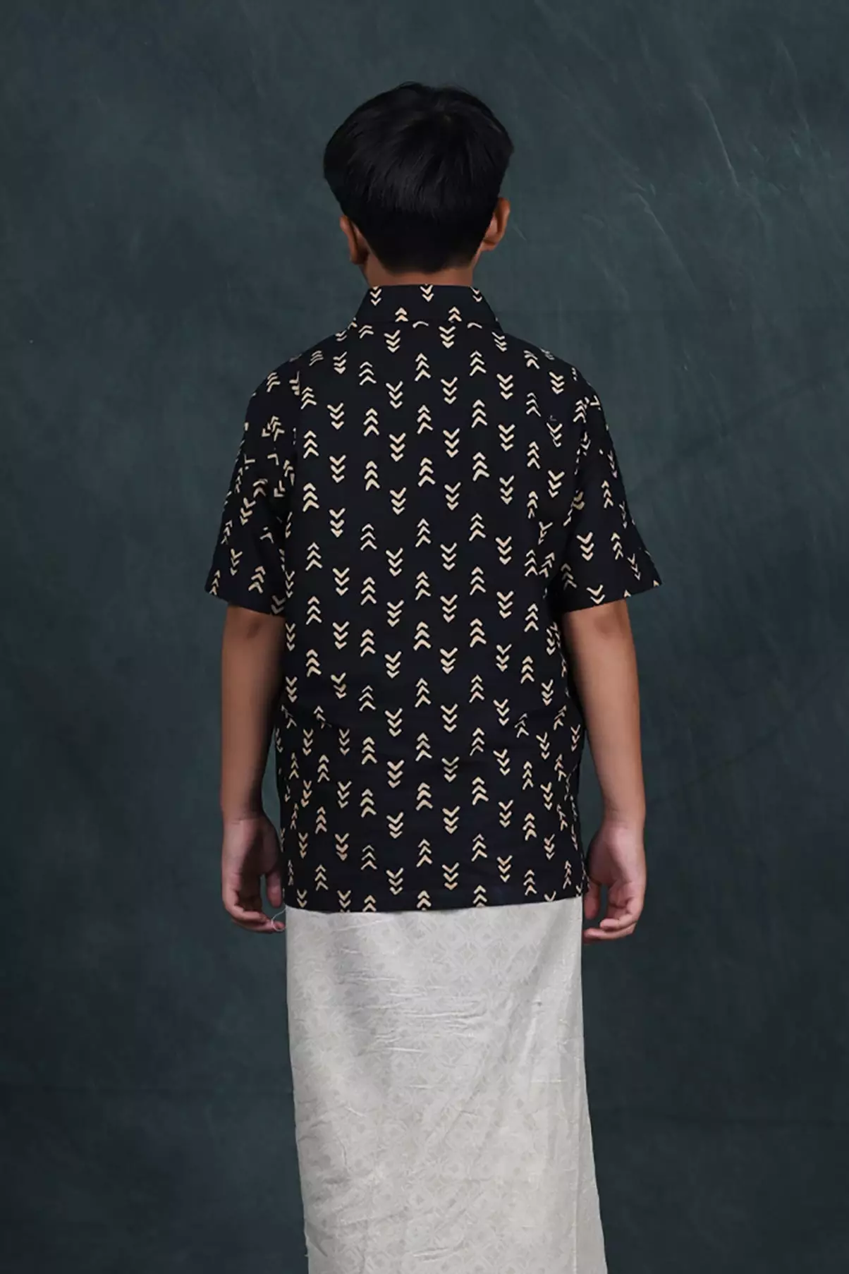 Jual Nona Rara Batik NONA RARA - Shirt Garut Black K0008, Kemeja Anak ...